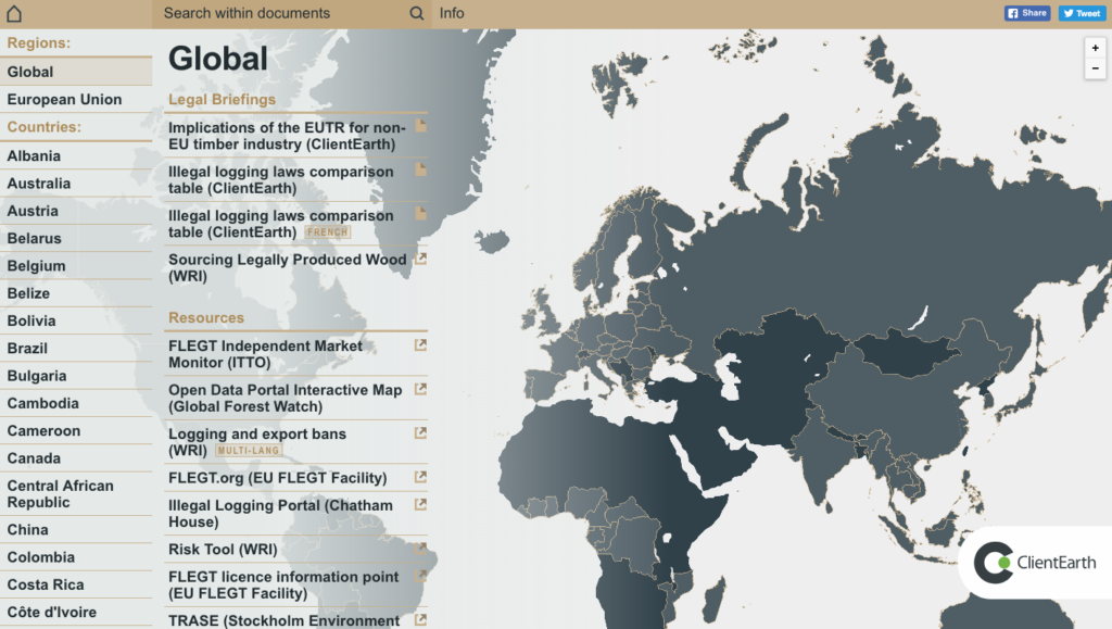 ClientEarth launches one-stop forest law hub – FLEGT IMM